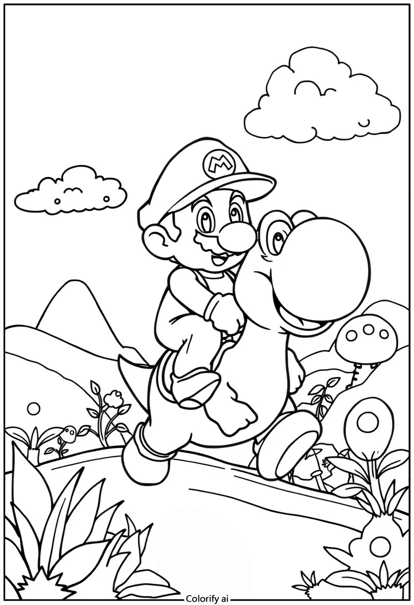 mario question block coloring page printable