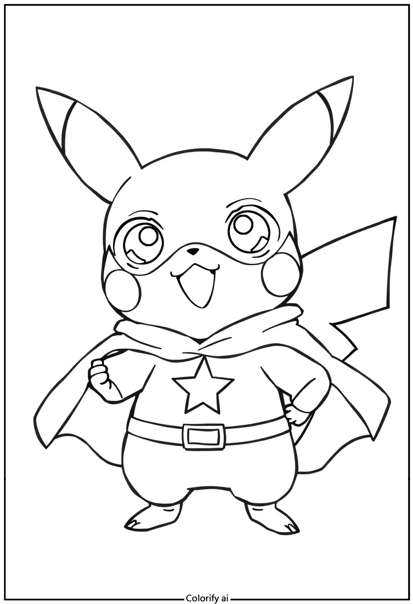 detective pikachu printable coloring pages