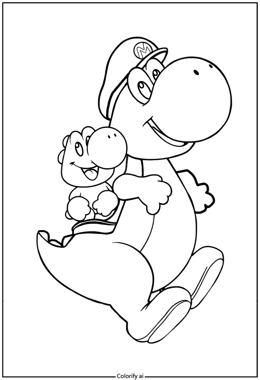 baby mario coloring pictures