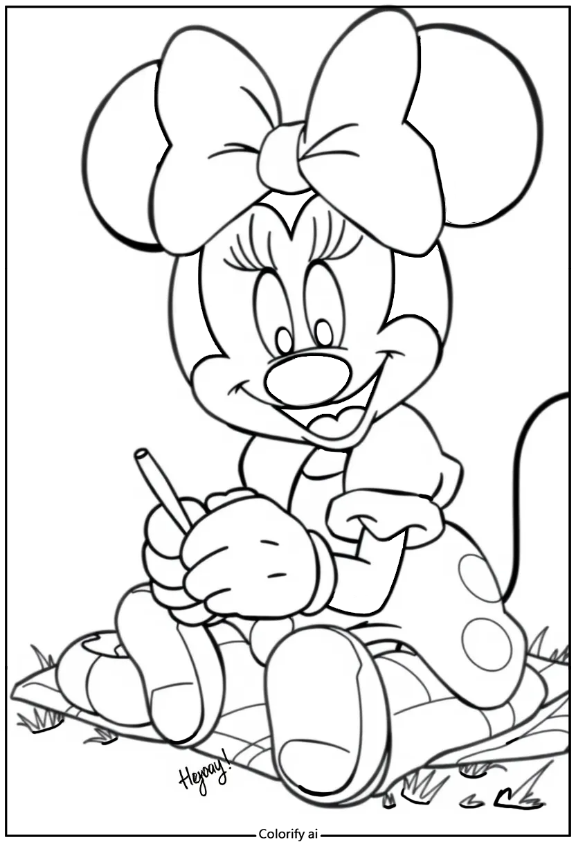 disney coloring pages minnie mouse